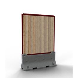 Schake Hochsicherheitszaun Typ Captus mit Holzf&uuml;llung - SET4