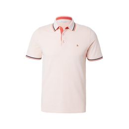 Jack & Jones JACK & JONES Poloshirt 'JJEPAULOS' Herren Gr&ouml;&szlig;e XS creme / dunkelblau / orange