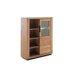 MCA direkt Highboard Greno Wildeiche inkl. Beleuchtung ca.98x145x40 cm