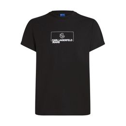 KARL LAGERFELD JEANS T-Shirt Herren Gr&ouml;&szlig;e M schwarz / wei&szlig;