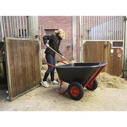 Kompaktkarre mit 2-Rad-Untergestell, Luftreifen, 250 Liter, LxB 1560 x 890 mm kaiserkraft