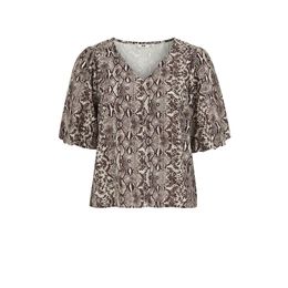 WE Fashion Bluse Damen Gr&ouml;&szlig;e L ecru / braun
