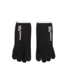 KARL LAGERFELD JEANS Full Finger Gloves male Black size L
