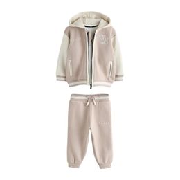 Baker by Ted Baker Set: Sweatjacke, T-Shirt und Jogginghose Jungen Gr&ouml;&szlig;e 86 creme / taupe / offwhite
