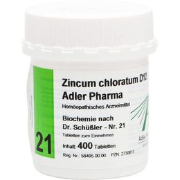 Biochemie Adler 21 Zincum chloratum D 12 Tabletten 400 St