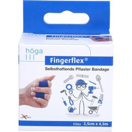 Fingerflex 2,5 cmx4,5 m blau latexfrei 1 St