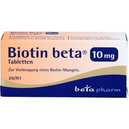 betapharm Biotin Beta 10 mg Tabletten 20 St