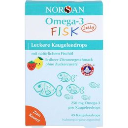 Norsan Omega-3 Fisk Jelly f.Kinder Dragees 45 St