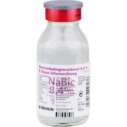 Natriumhydrogencarbonat B.Braun 8,4% Glas 100 ml