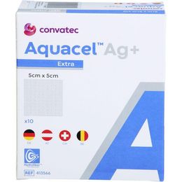 ToRa Pharma Aquacel Ag+ Extra 5x5 cm Kompressen 10 St