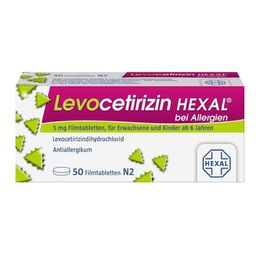 HEXAL&reg; Levocetirizin Hexal bei Allergien 5 mg Filmtabl. 50 St