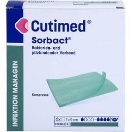Avitamed Cutimed Sorbact Kompressen 7x9 cm 6 St