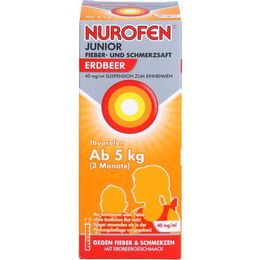 Reckitt Benckiser Deutschland GmbH NUROFEN Junior Fieber- und Schmerzsaft Erdbeer 40 mg 100 ml