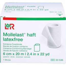 Lohmann & Rauscher Mollelast haft Binden latexfrei 6 cmx20 m wei&szlig; 1 St