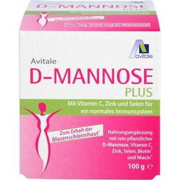 Avitale D-MANNOSE Plus 2000 mg Pulver m.Vit.u.Mineralstof. 100 g