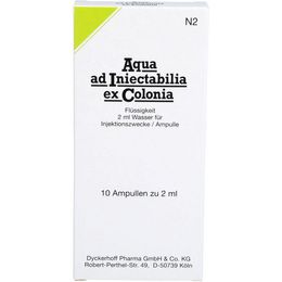 Aqua Ad iniectabilia ex Colonia Ampullen 10X2 ml