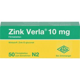 Verla-Pharm Arzneimittel GmbH & Co. KG Zink Verla 10 mg Filmtabletten 50 St
