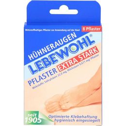 Lebewohl H&uuml;hneraugen Pflaster extra stark einges. 8 St