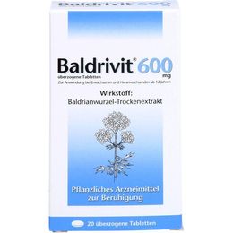 Baldrivit 600 mg &uuml;berzogene Tabletten 20 St