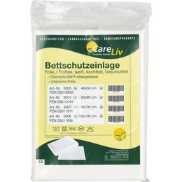 CareLiv Bettschutzeinlage Folie Frottee 40x50 cm 1 St