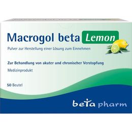 betapharm Macrogol beta Lemon Plv.z.Her.e.Lsg.z.Einnehmen 50 St
