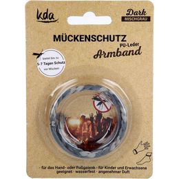 M&uuml;ckenschutz Armband PU-Leder mischgrau Kda 1 St