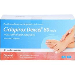 Ciclopirox Dexcel 80 mg/g wirkstoffhalt.Nagellack 3.3 ml