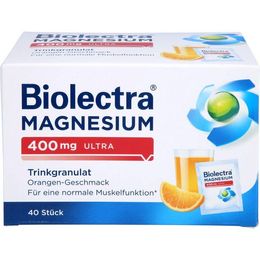 HERMES Arzneimittel Biolectra Magnesium 400 mg ultra Trinkgran.Orange 40 St