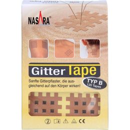 Nasara Gitter Tape Type B 2,8x3,6 cm 20x6 Pflaster 1X120 St