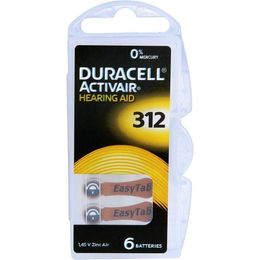 Batterien f.H&ouml;rger&auml;te Duracell 312 6 St