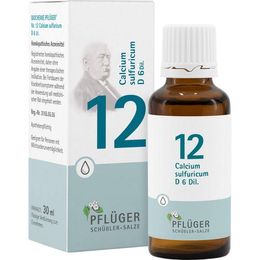 Pfl&uuml;ger&reg; Biochemie Pfl&uuml;ger 12 Calcium sulfuricum D 6 Tropf. 30 ml
