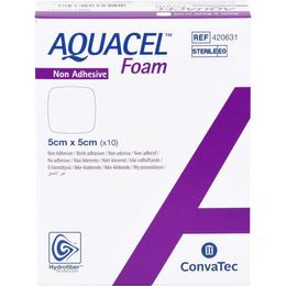 Aquacel Foam nicht adh&auml;siv 5x5 cm Verband 10 St