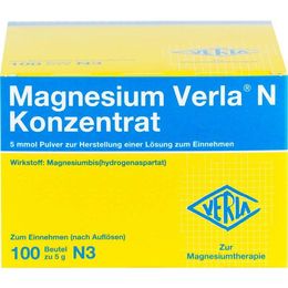 Verla-Pharm Arzneimittel GmbH & Co. KG Magnesium Verla N Konzentrat Plv.z.H.e.L.z.Einn. 100 St