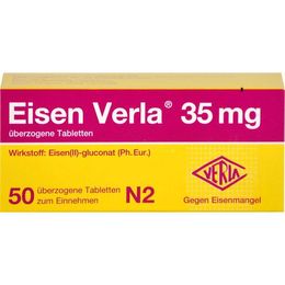 Verla-Pharm Arzneimittel GmbH & Co. KG Eisen Verla 35 mg &uuml;berzogene Tabletten 50 St