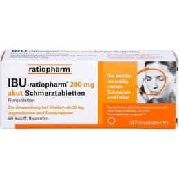 IBU-ratiopharm 200 mg akut Schmerztbl.Filmtabl. 10 St