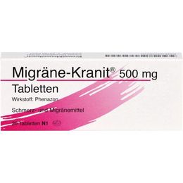 HERMES Arzneimittel Migr&auml;ne Kranit 500 mg Tabletten 20 St