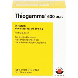 W&Ouml;RWAG PHARMA Thiogamma 600 oral Filmtabletten 100 St