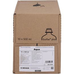 B.Braun Aqua Ad injectabilia Ecoflac Plus Infusionslsg. 10X500 ml