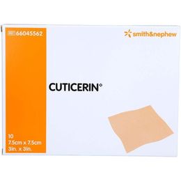 B2B Medical Cuticerin 7,5x7,5 cm Gaze m.Salbenbeschichtung 10 St