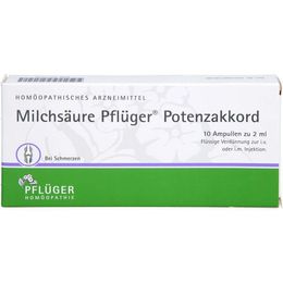 Pfl&uuml;ger&reg; Milchs&auml;ure Pfl&uuml;ger Potenzakkord Inj.-Lsg.Amp. 10 St