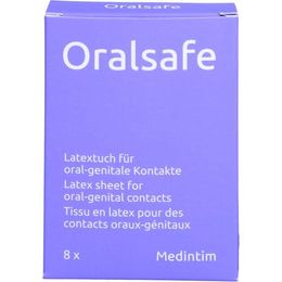 Oral Safe Latexschutztuch Erdbeere 8 St