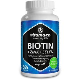 Vitamaze GmbH Biotin 10 mg hochdosiert+Zink+Selen Tabletten 365 St