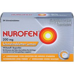 Reckitt Benckiser Deutschland GmbH Nurofen 200 mg Schmelztabletten Lemon 24 St