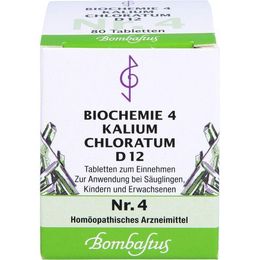 Bombastus Biochemie 4 Kalium chloratum D 12 Tabletten 80 St