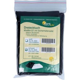 CareLiv Dreiecktuch Bw 90x90x127 schwarz m.Sicherheitsn. 1 St