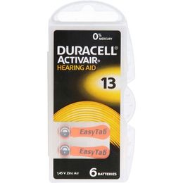 Batterien f.H&ouml;rger&auml;te Duracell 13 6 St
