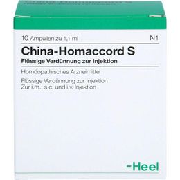Heel China Homaccord S Ampullen 10 St