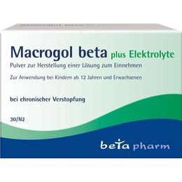 betapharm Macrogol beta plus Elektrolyte Plv.z.H.e.L.z.Einn. 30 St