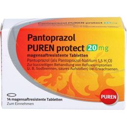 Pantoprazol Puren protect 20 mg magensaftres.Tabl. 14 St