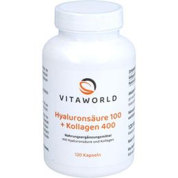 vitaworld Hyalurons&auml;ure 100+Kollagen 400 Kapseln 120 St